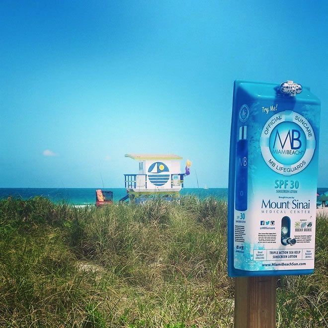 Miami Beach Offers Free Sunscreen Lotion Dispensers – Lincoln Road ...